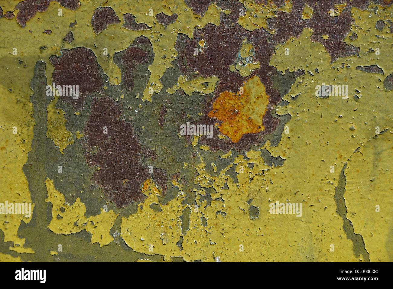 Stained rusty painted metal surface with flakes Stock Photo - Alamy