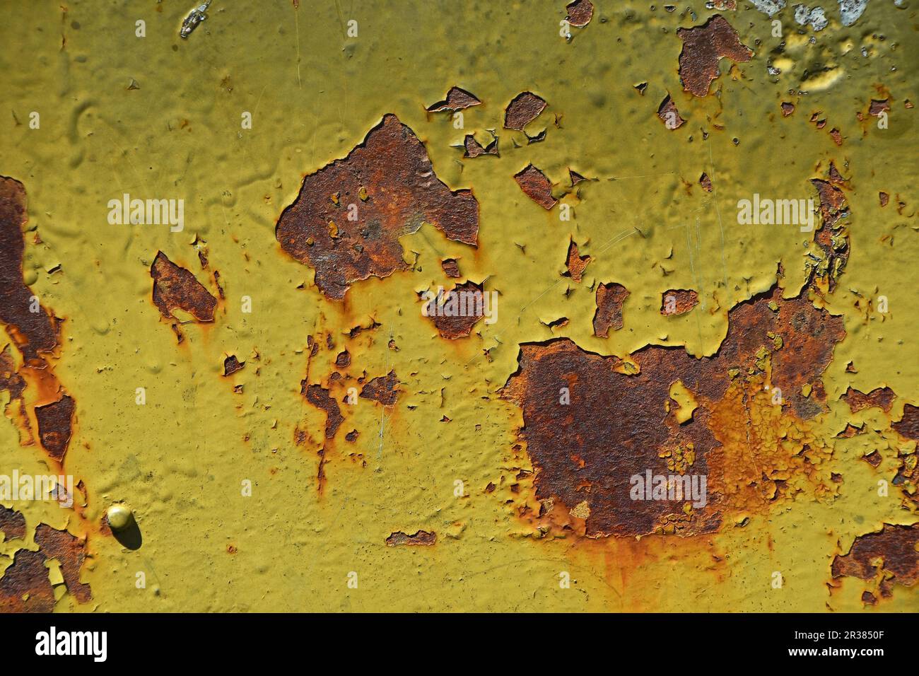 Stained rusty painted metal surface with flakes Stock Photo - Alamy