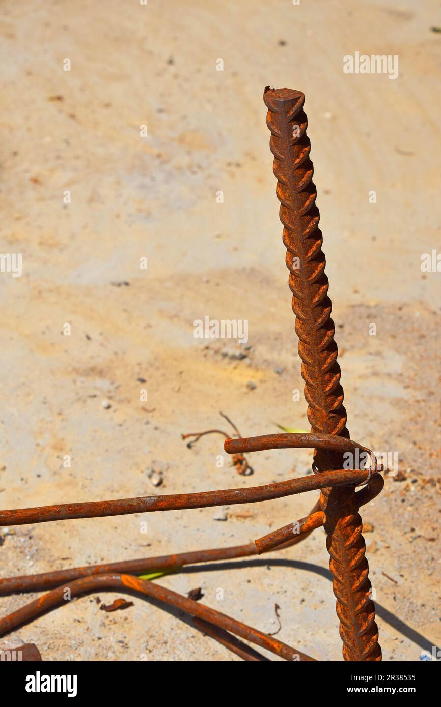 Rusty corroded stained metal wire fitting armature Stock Photo - Alamy