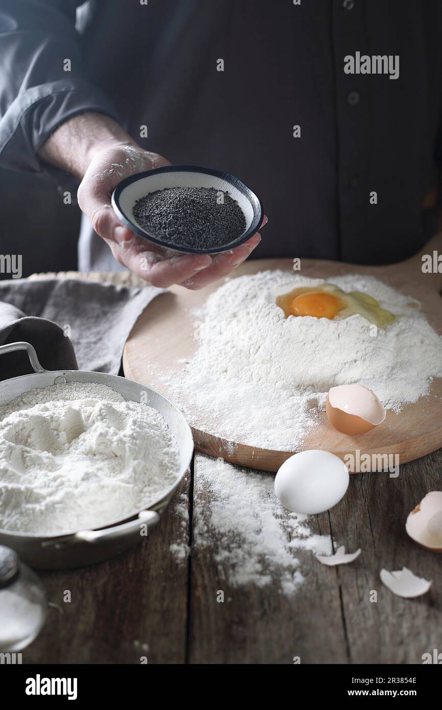 Making pastry step shot hi-res stock photography and images - Alamy