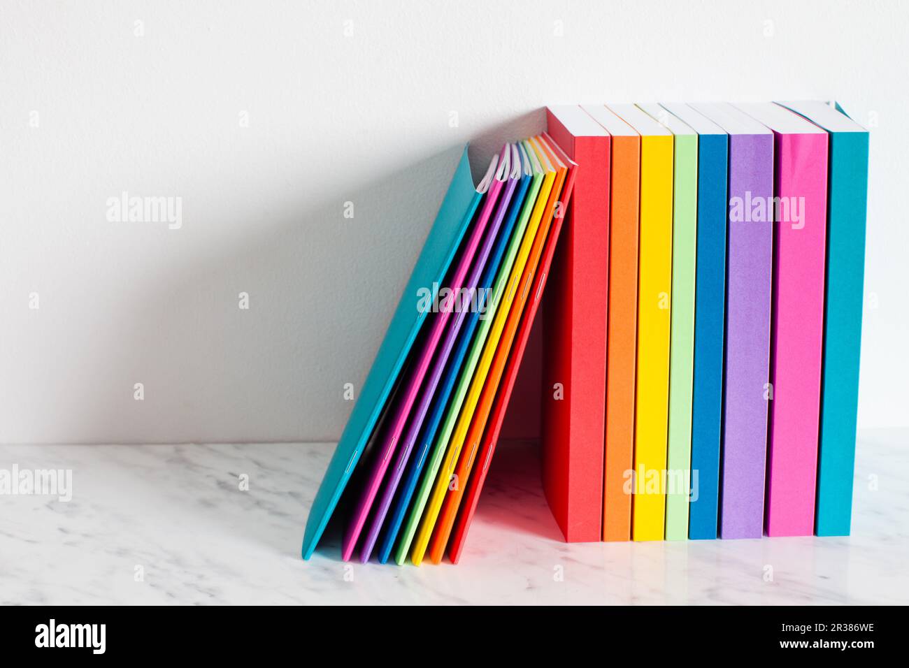 Colorful collection of the books Stock Photo - Alamy