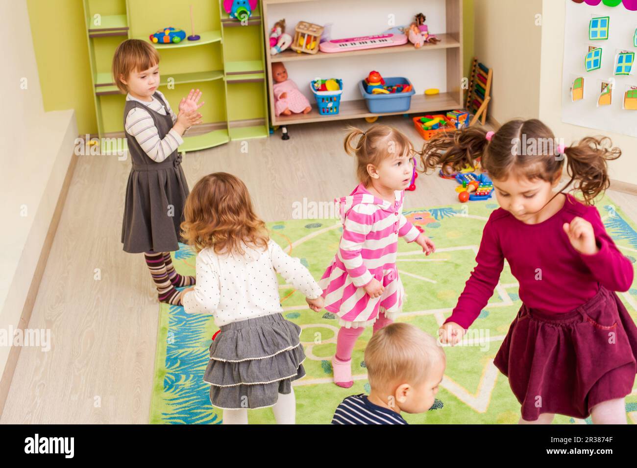 Group of little children Stock Photo - Alamy