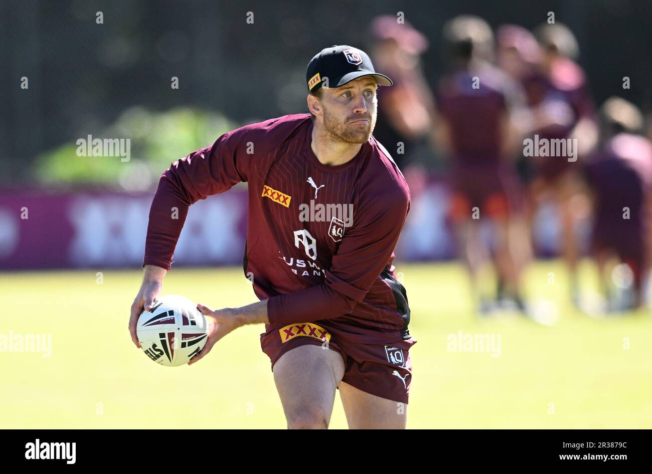 Cameron Munster in action during a Queensland Maroons State of Origin ...