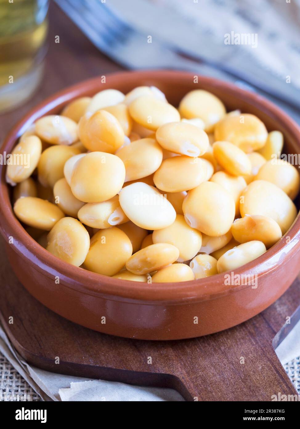 Lupine beans (tremocos), a typical Portuguese salty snack Stock Photo ...