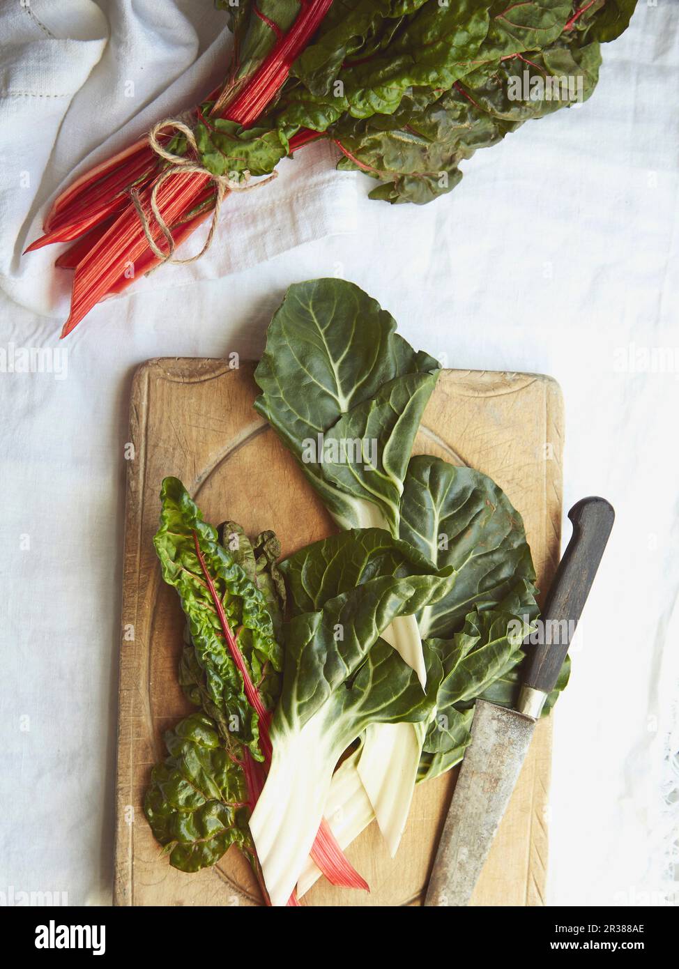 Red and white chard Stock Photo - Alamy