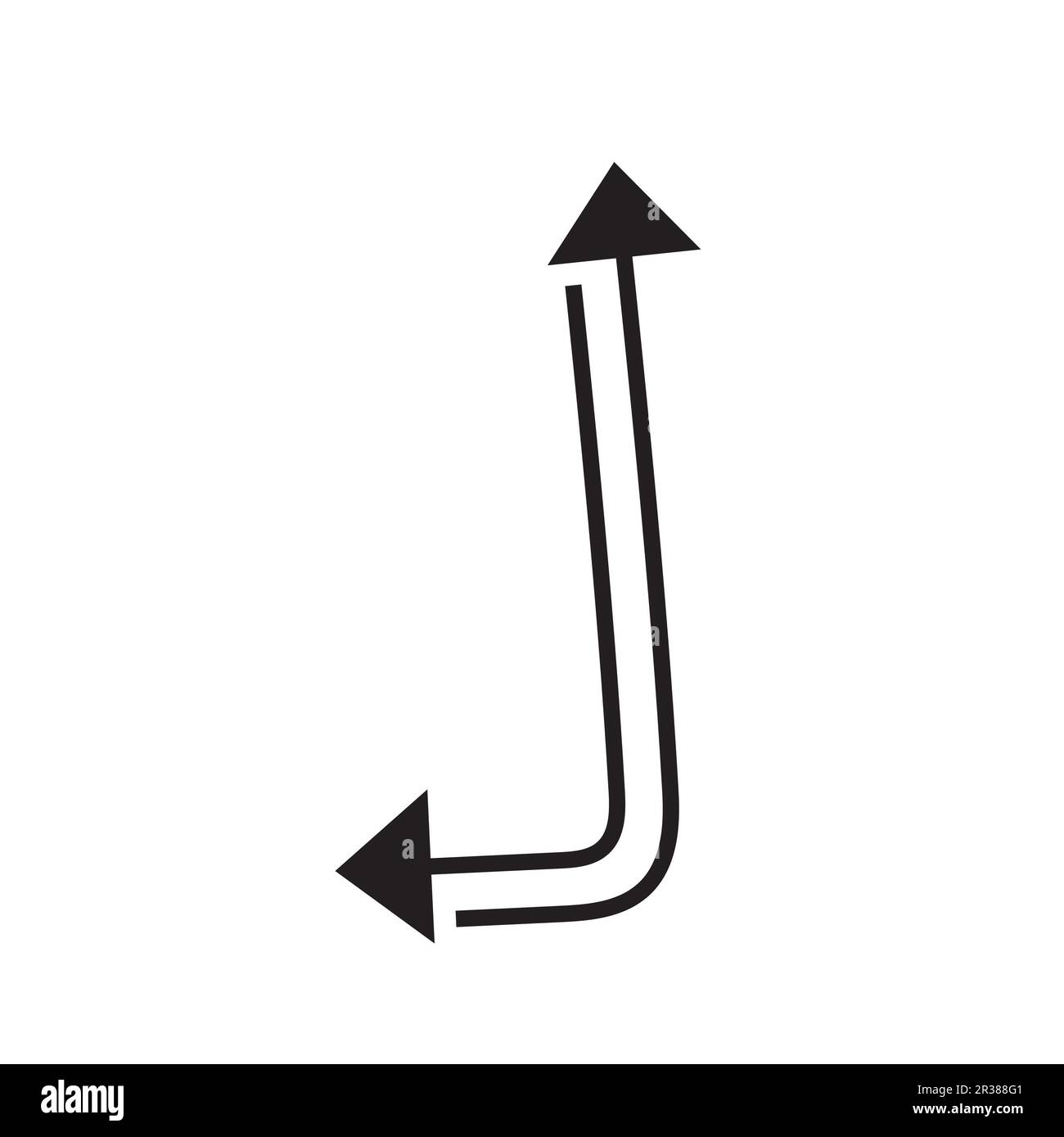 Arrow symbol set of doodle or sketch outline of circle, curve, swipe up ...