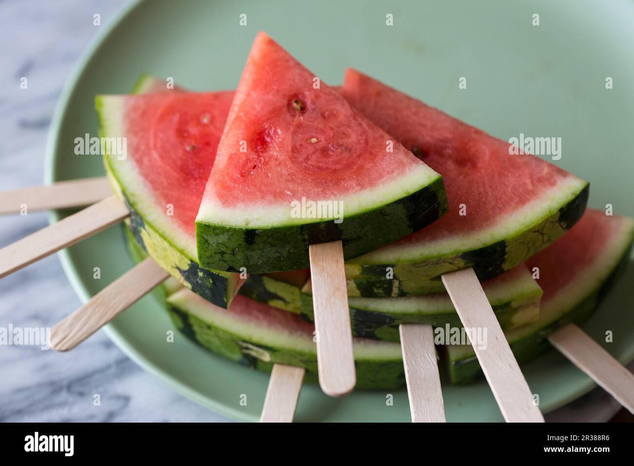 Watermelon wedges hi-res stock photography and images - Alamy