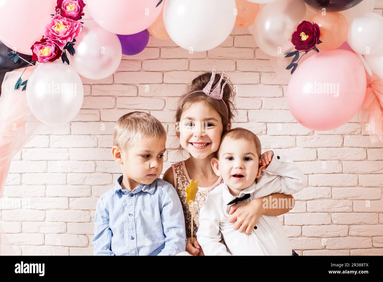 The cute kids Stock Photo - Alamy