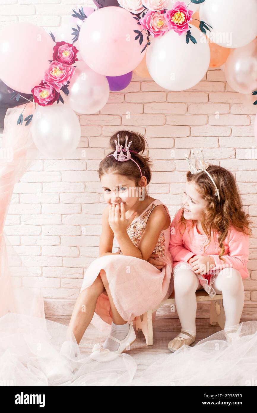 The cute little princesses Stock Photo - Alamy