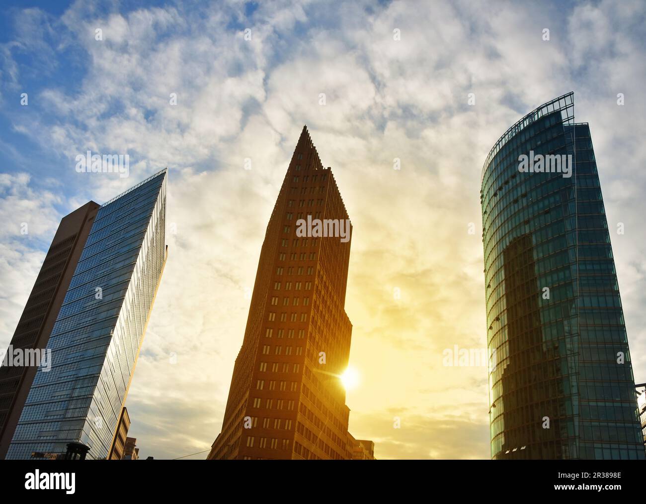Downtown glass skyscrapers hi-res stock photography and images - Alamy