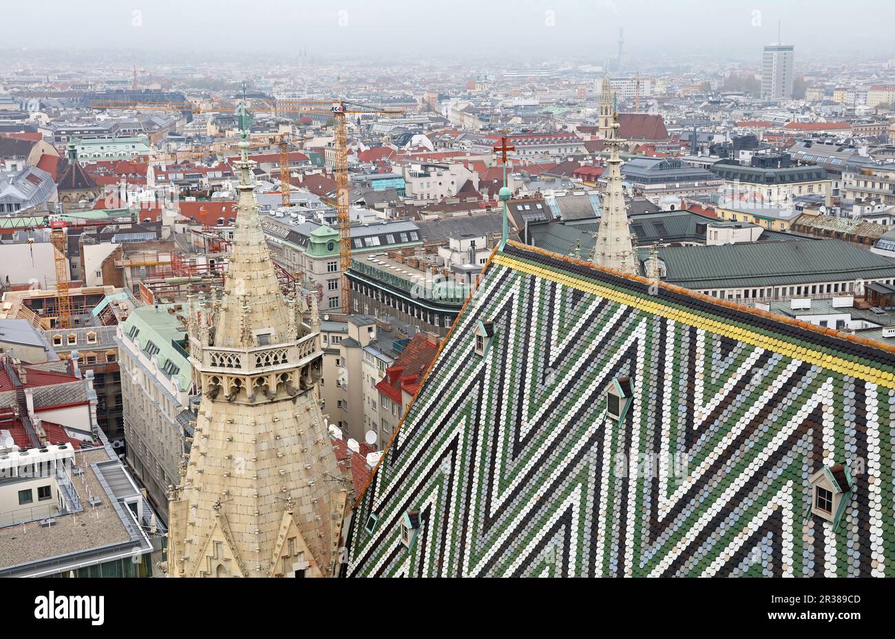 Rooftop view vienna hi-res stock photography and images - Alamy