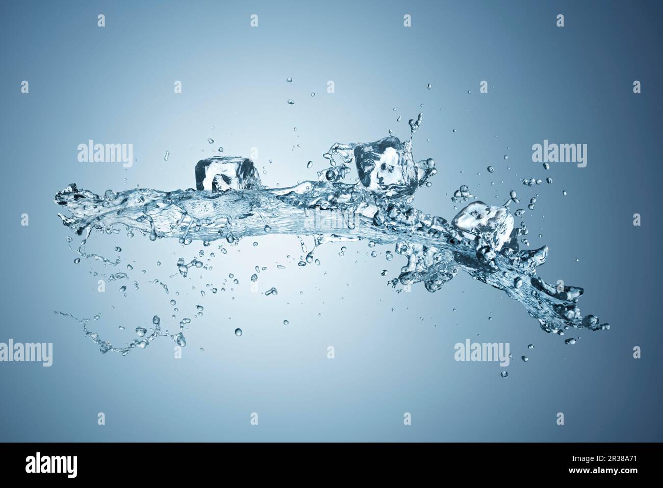 Top view ice cubes drops hi-res stock photography and images - Alamy