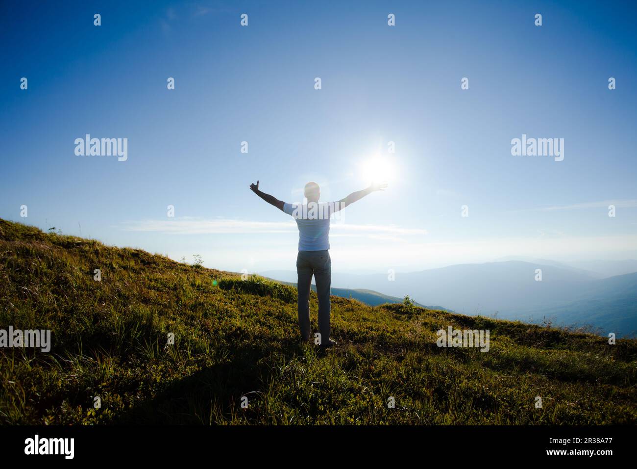 Man enjoying stand up hi-res stock photography and images - Alamy