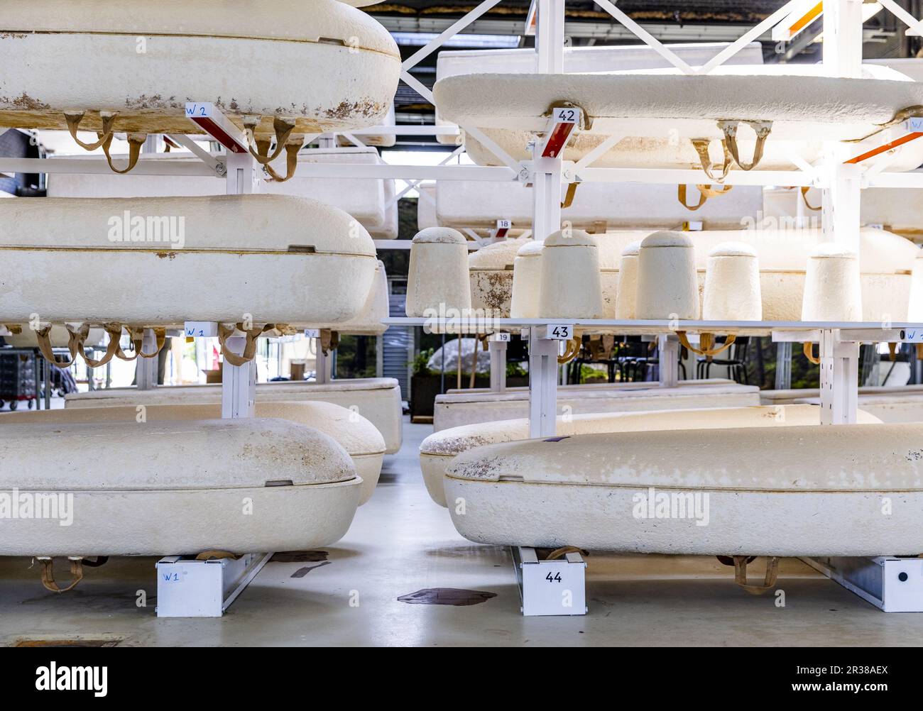DELFT - Caskets and urns in the Loop Biotech factory. The funeral ...