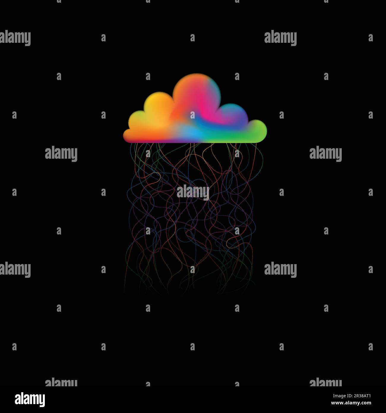Rain cloud burst Stock Vector Images - Alamy