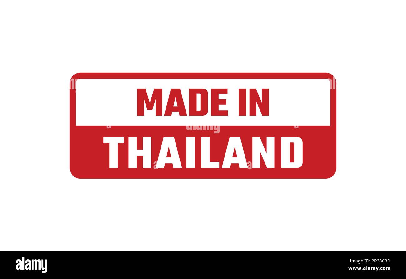 Made In Thailand Rubber Stamp Stock Vector Image & Art - Alamy