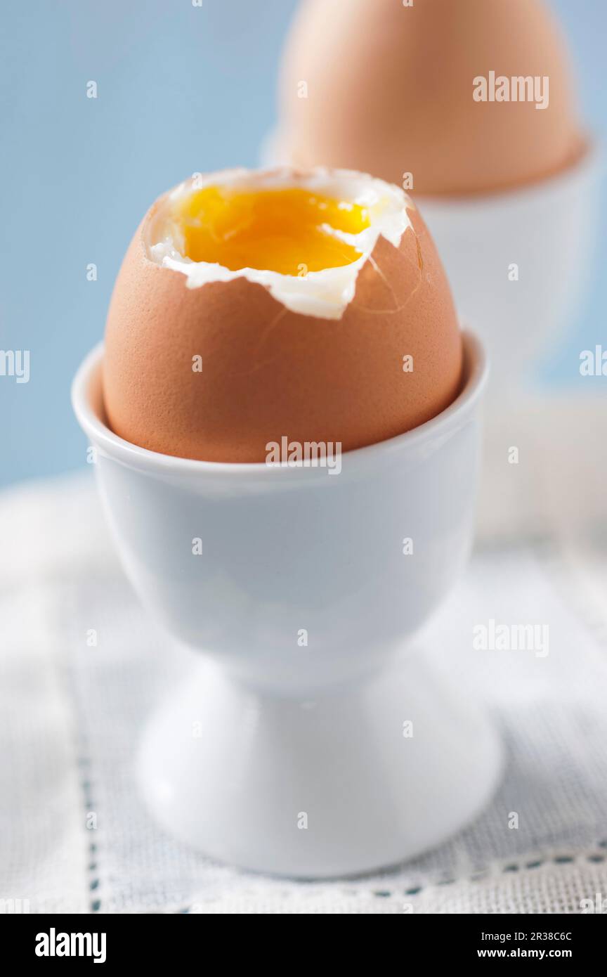 Close egg in cups hi-res stock photography and images - Alamy