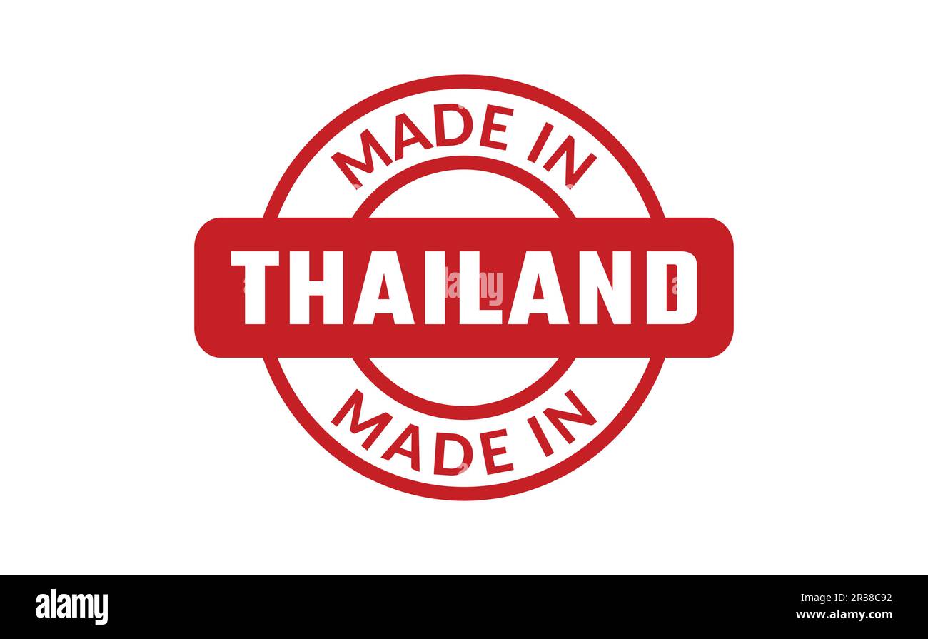 Made In Thailand Rubber Stamp Stock Vector Image & Art - Alamy