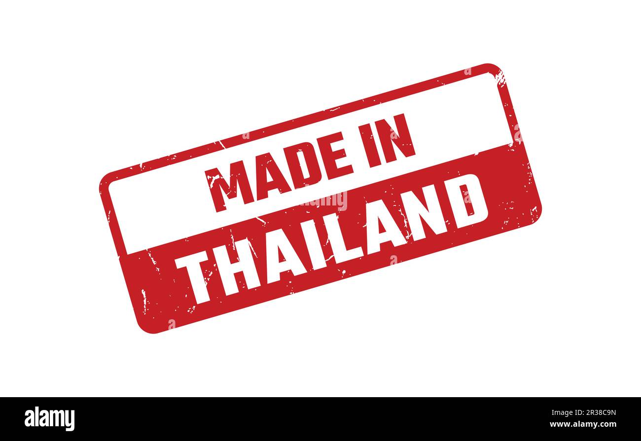 Made In Thailand Rubber Stamp Stock Vector Image & Art - Alamy