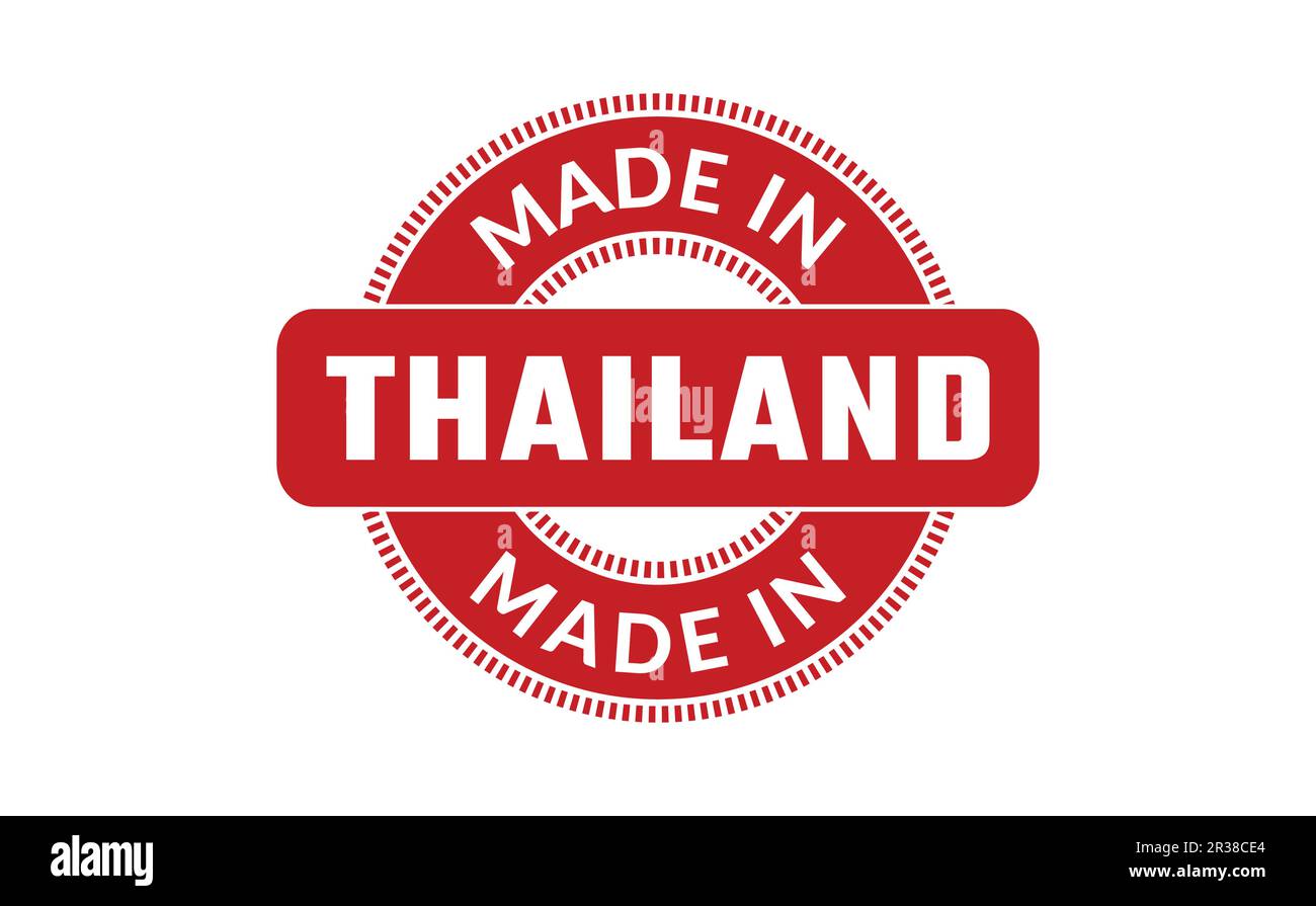 Made In Thailand Rubber Stamp Stock Vector Image & Art - Alamy