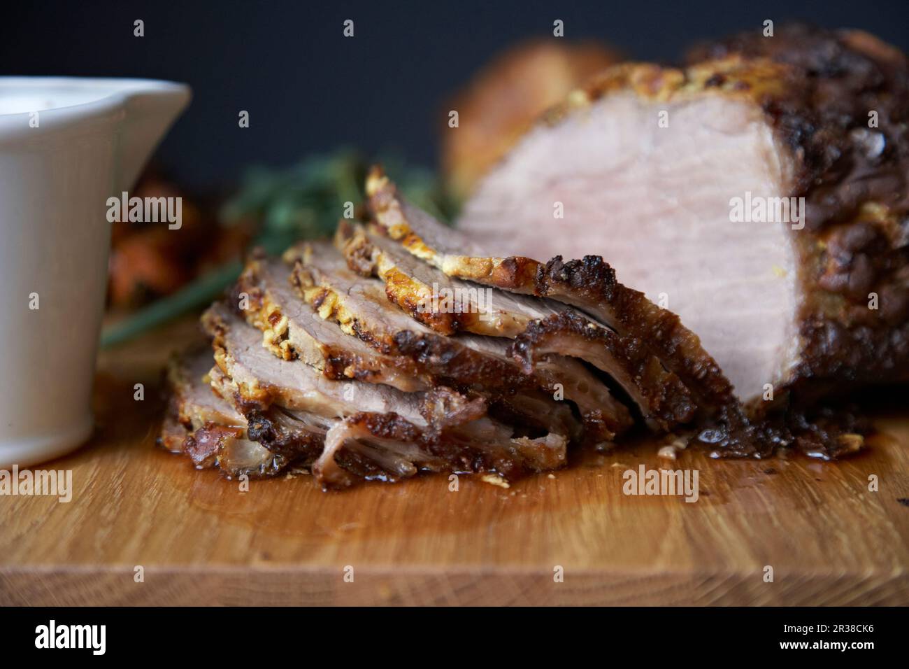 Roast beef slices carved hi-res stock photography and images - Alamy