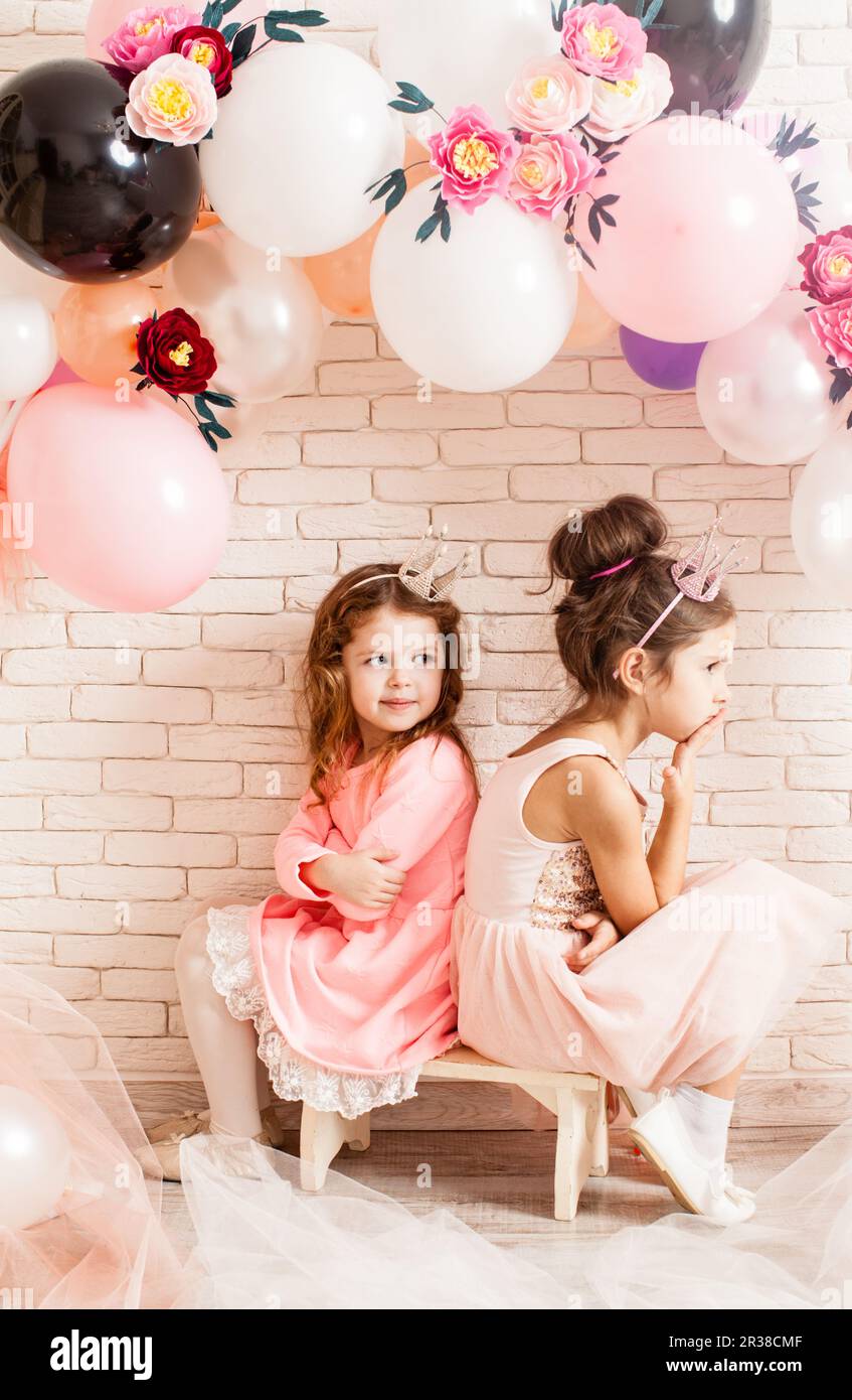 The cute little princesses Stock Photo - Alamy