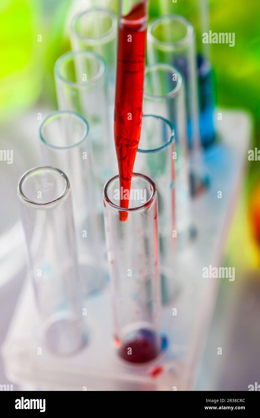The Laboratory tubes Stock Photo - Alamy