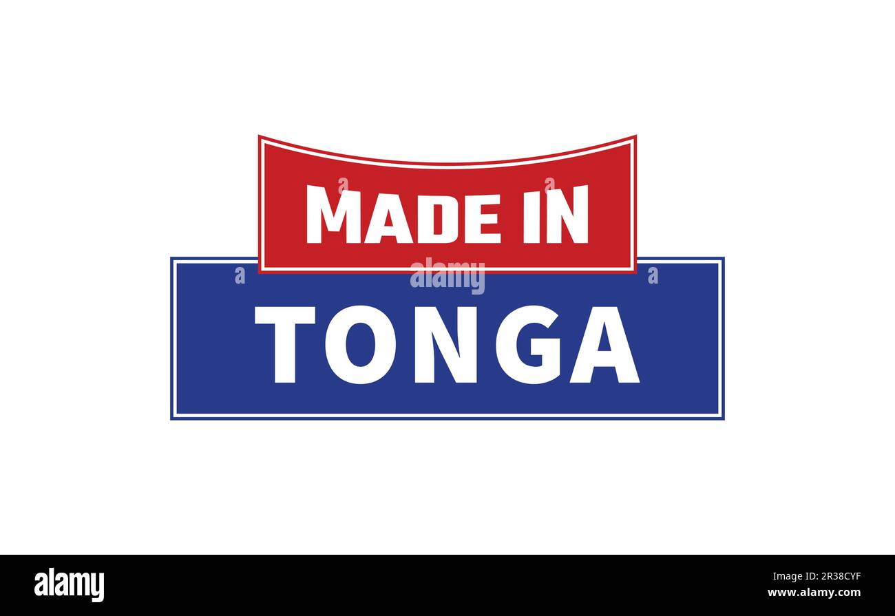 Made In Tonga Seal Vector Stock Vector Image & Art - Alamy