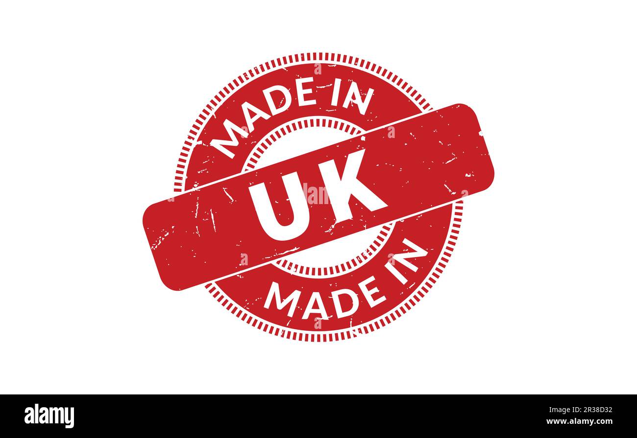 Made In UK Rubber Stamp Stock Vector Image & Art - Alamy