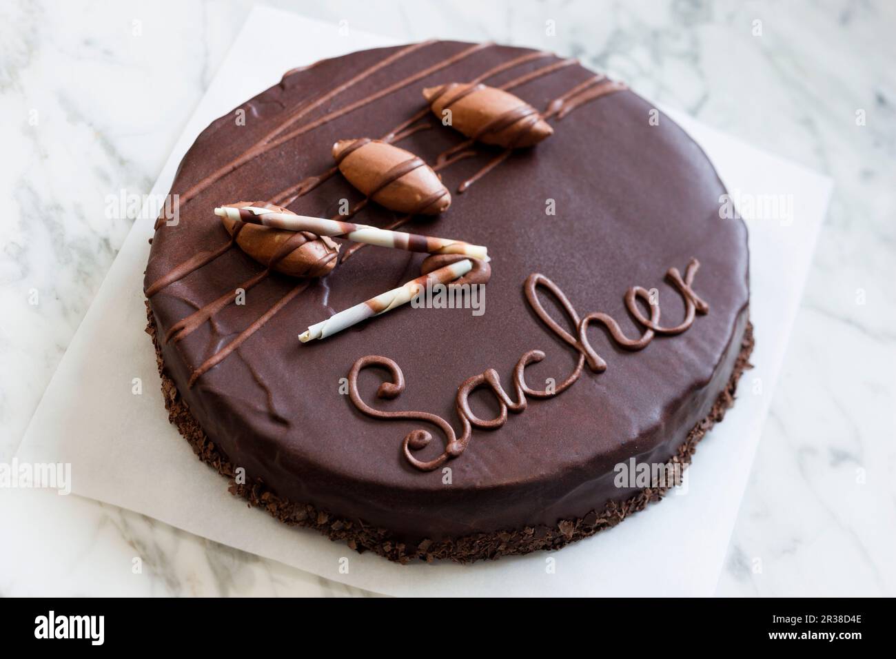 Glaze icing sachertorte hi-res stock photography and images - Alamy