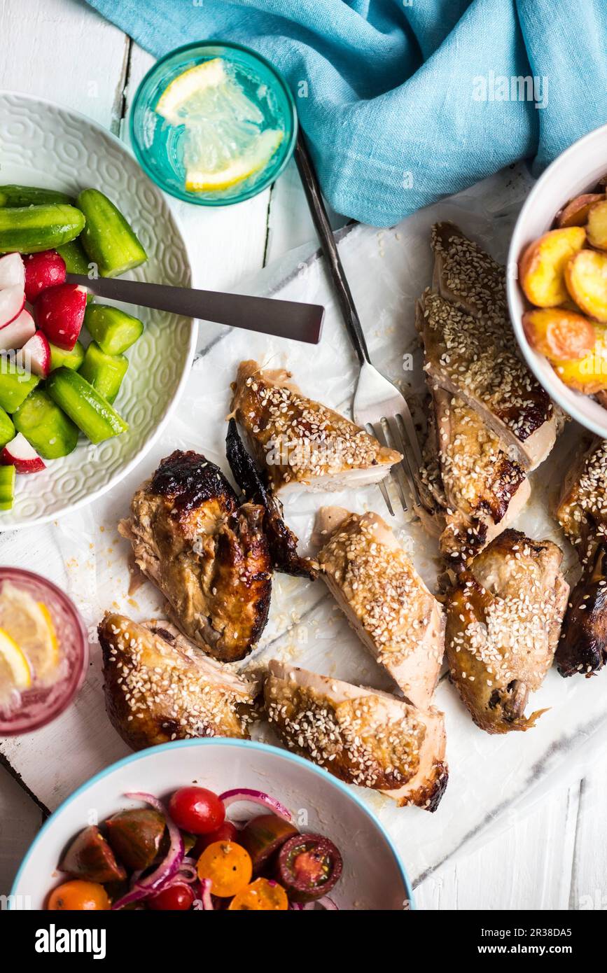 Sesame containing dish hi-res stock photography and images - Alamy