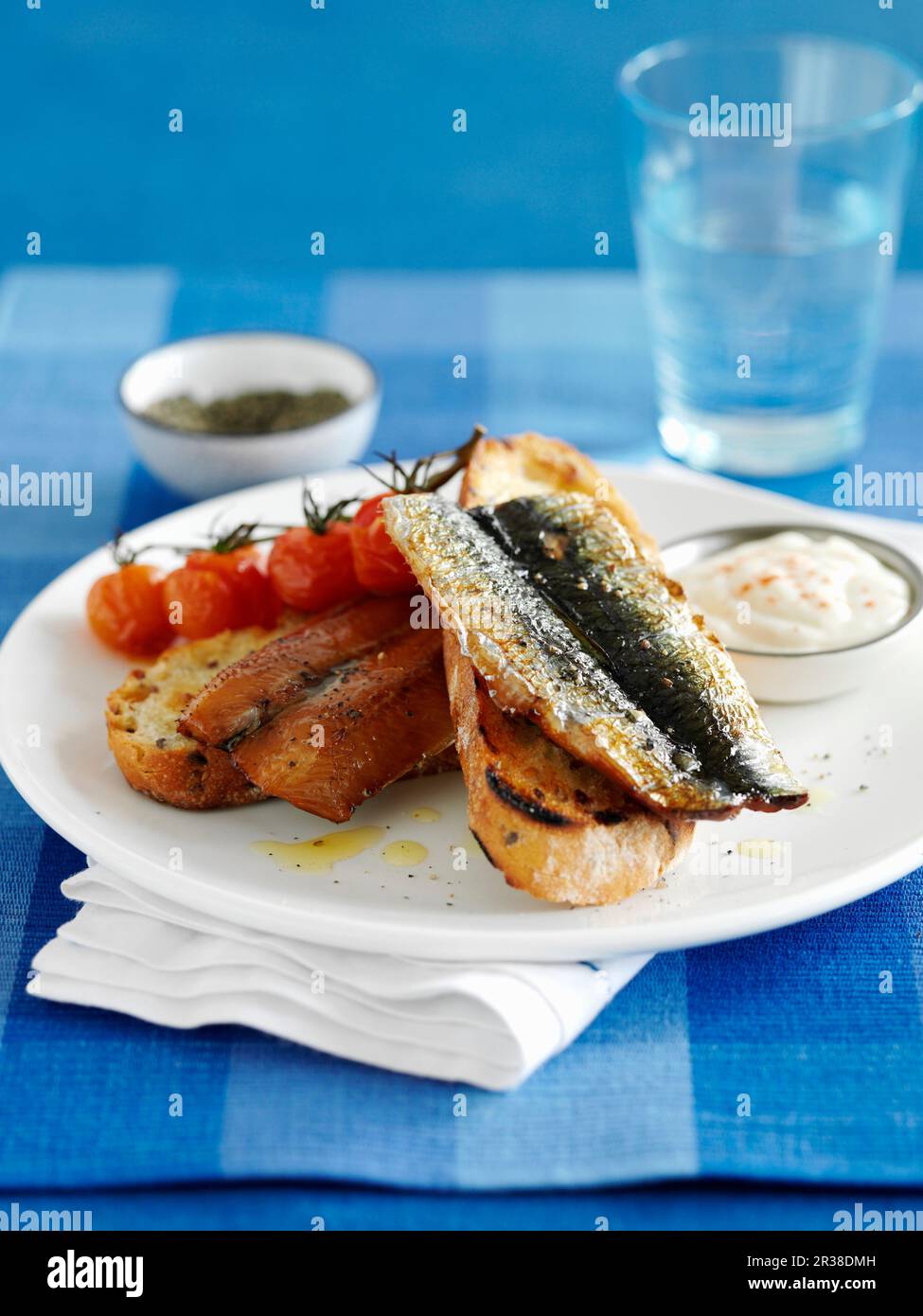 Scottish breakfast: kippers on toast Stock Photo - Alamy