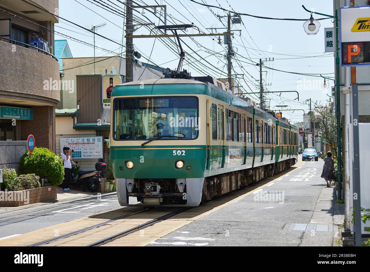 Enoshima Electric Railway, Kanagawa Prefecture, Japan Stock Photo - Alamy