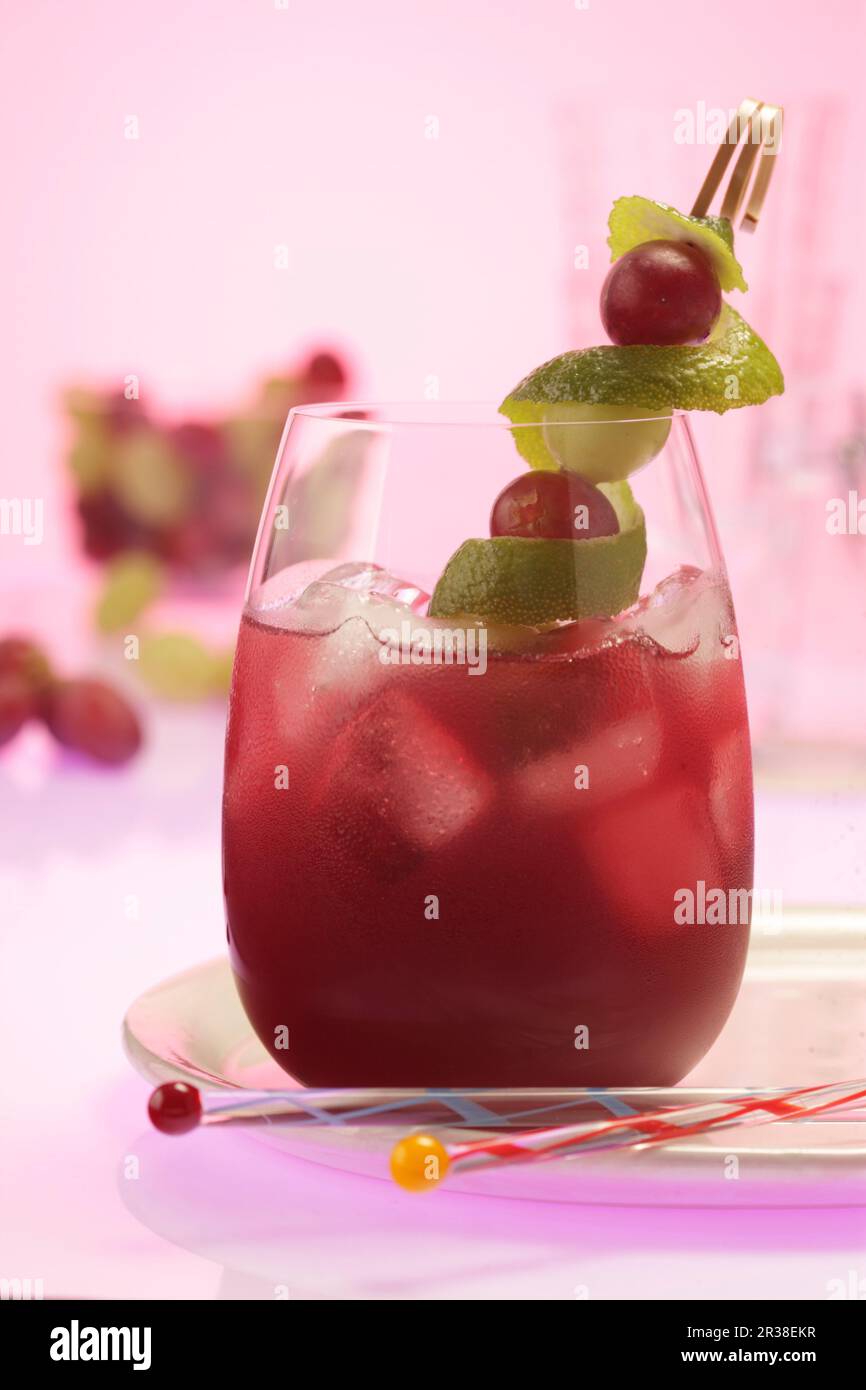 Grape juice spritzer hi-res stock photography and images - Alamy