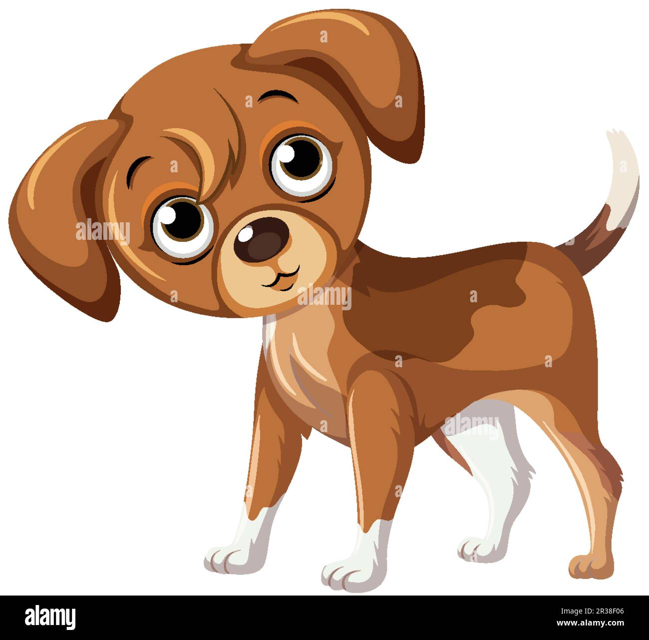 Cute dog cartoon character illustration Stock Vector Image & Art - Alamy