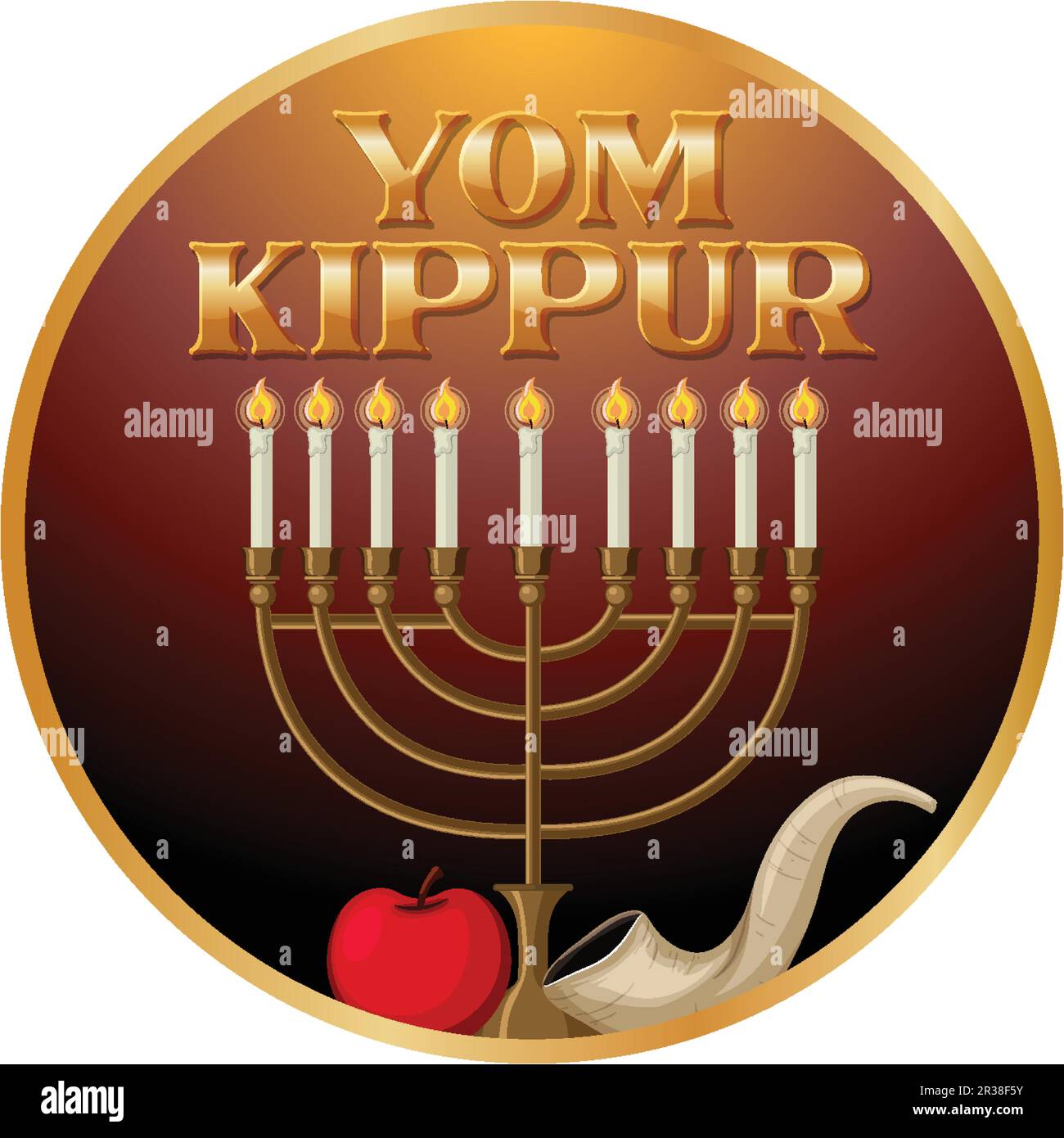 Yom Kippur Jewish day illustration Stock Vector Image & Art - Alamy