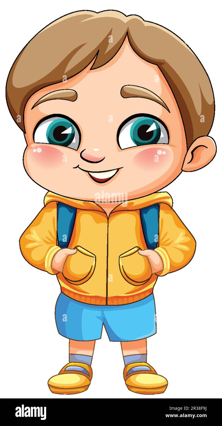 Cute boy cartoon character illustration Stock Vector Image & Art - Alamy