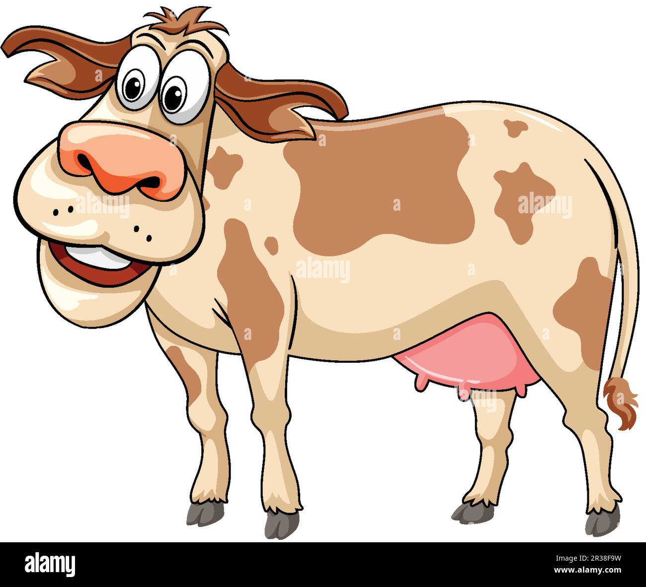 Cartoon Standing Cow