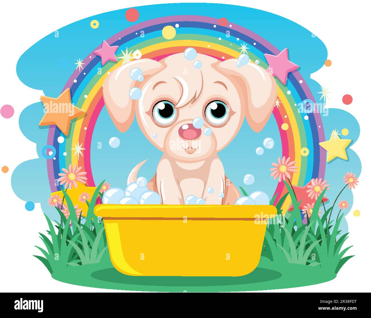 Cute dog taking a bath illustration Stock Vector Image & Art - Alamy Cute dog taking a bath illustration Stock Vector Image & Art - Alamy