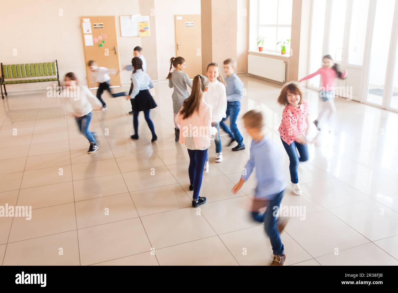 Children during break Stock Photo - Alamy