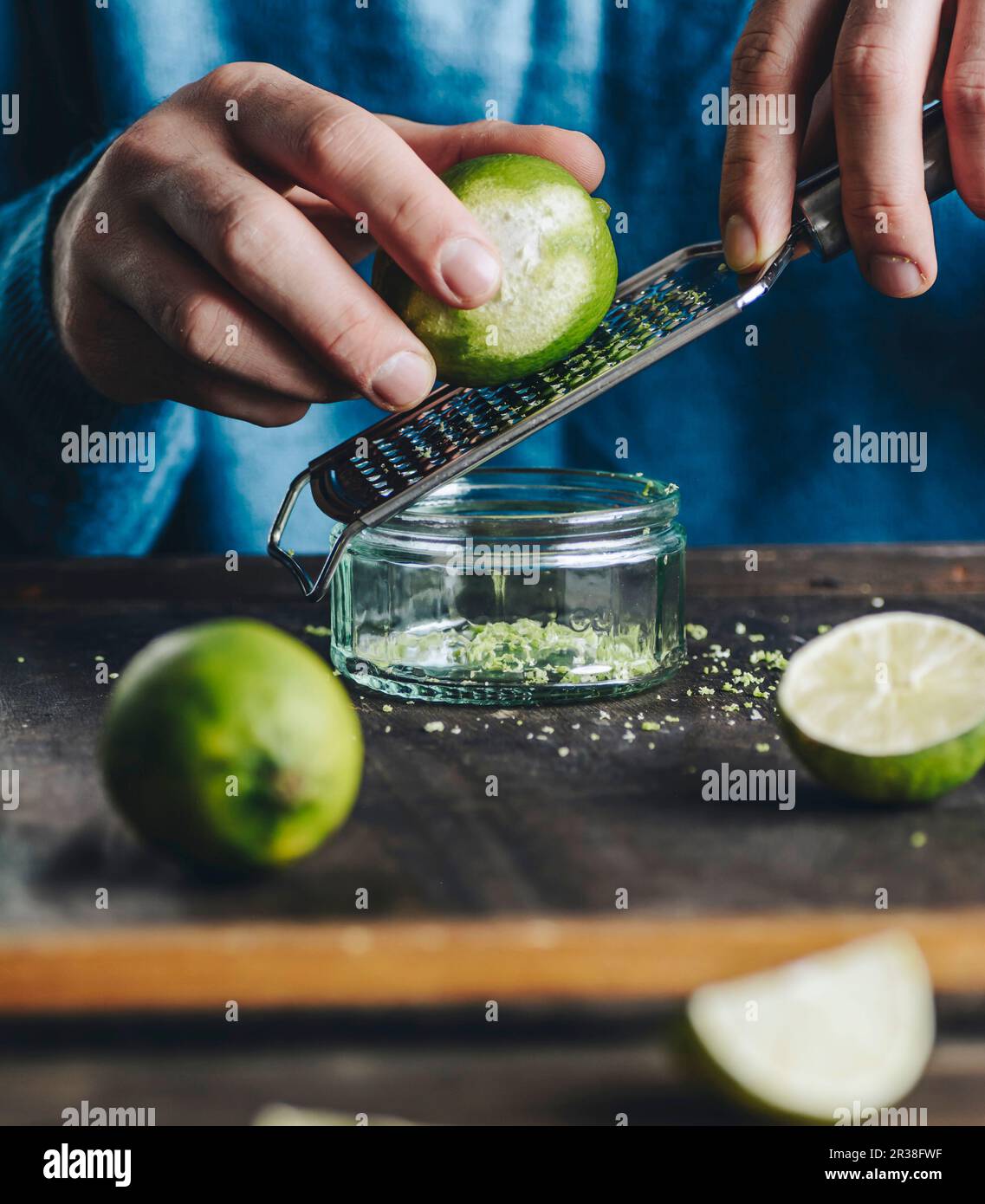 Grated lime rind hi-res stock photography and images - Alamy