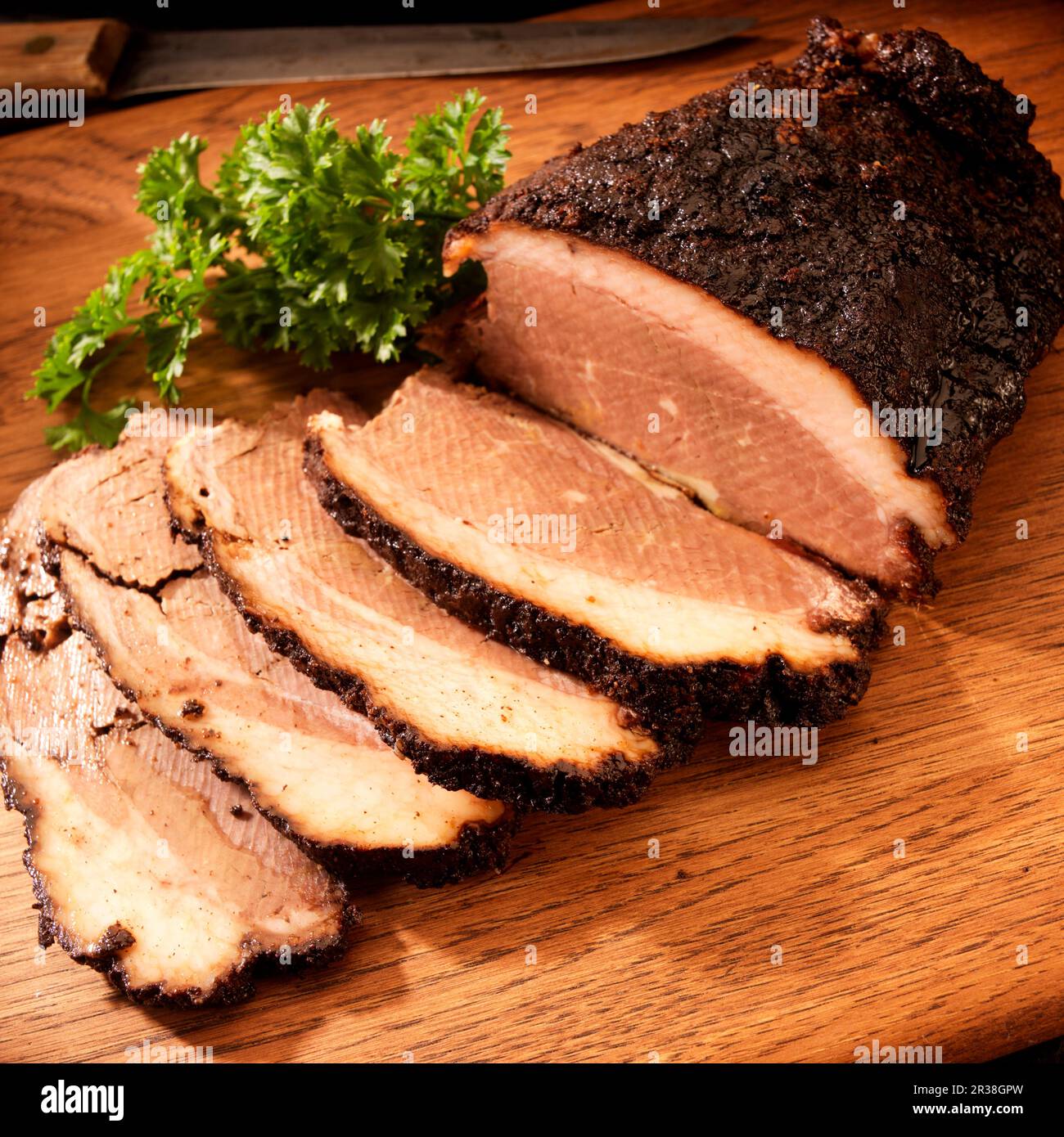 Beef brisket slices hi-res stock photography and images - Alamy