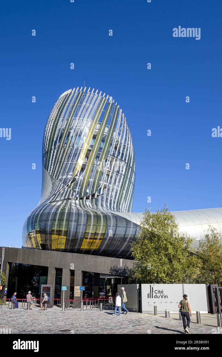 FRANCE. GIRONDE (33). BORDEAUX. LA CITE DU VIN IS A CULTURAL AND ...