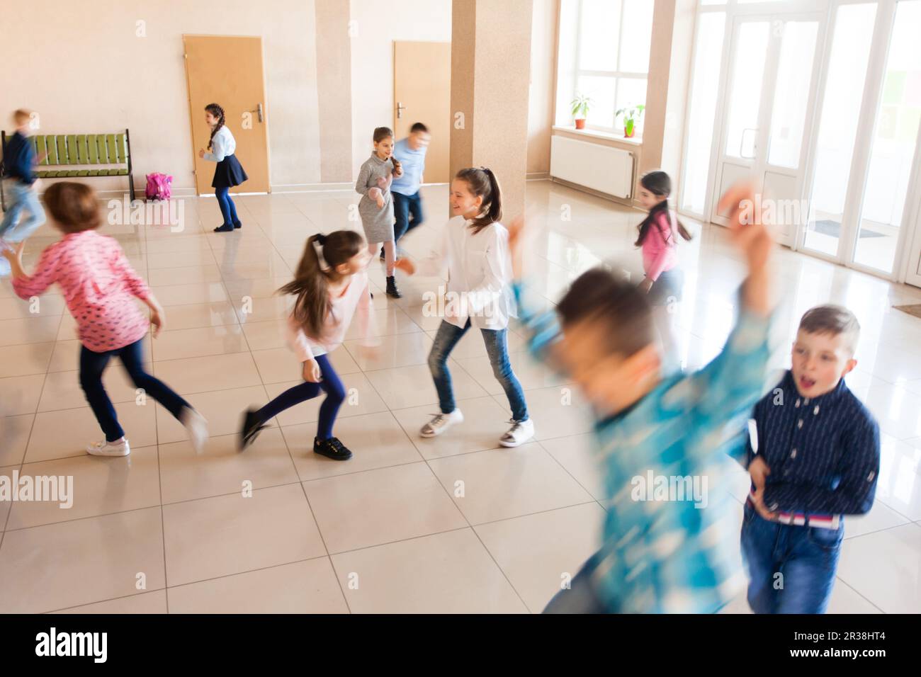 Children during break Stock Photo - Alamy