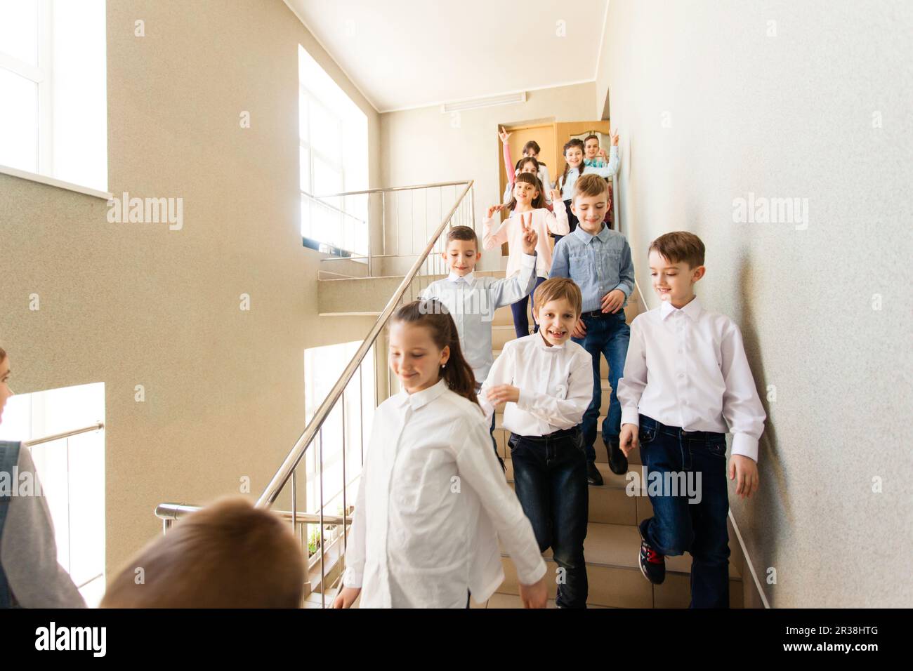 Going to the lesson hi-res stock photography and images - Alamy
