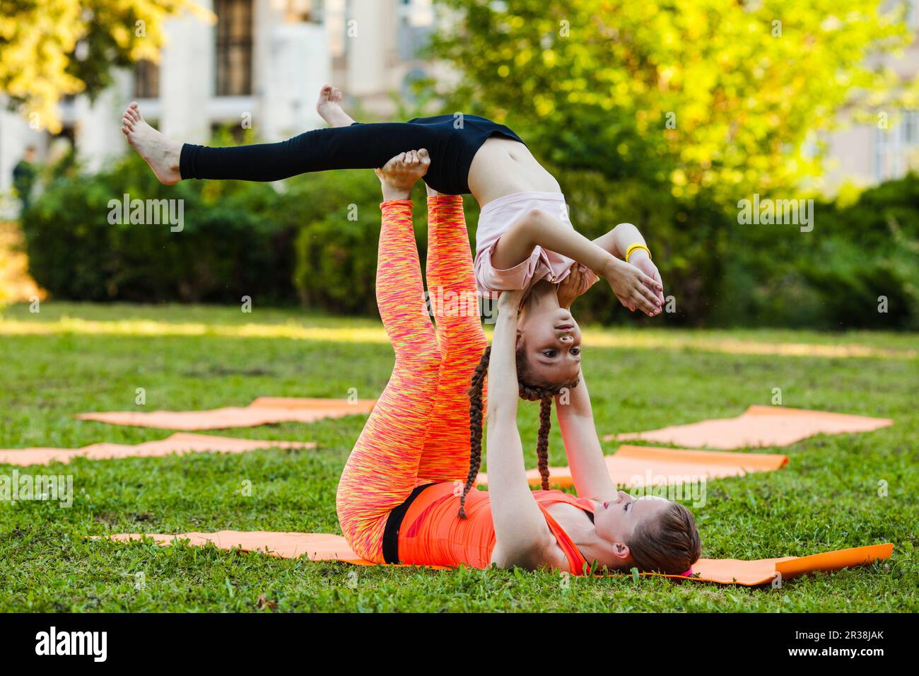 Professional performance of acrobatic figures Stock Photo - Alamy