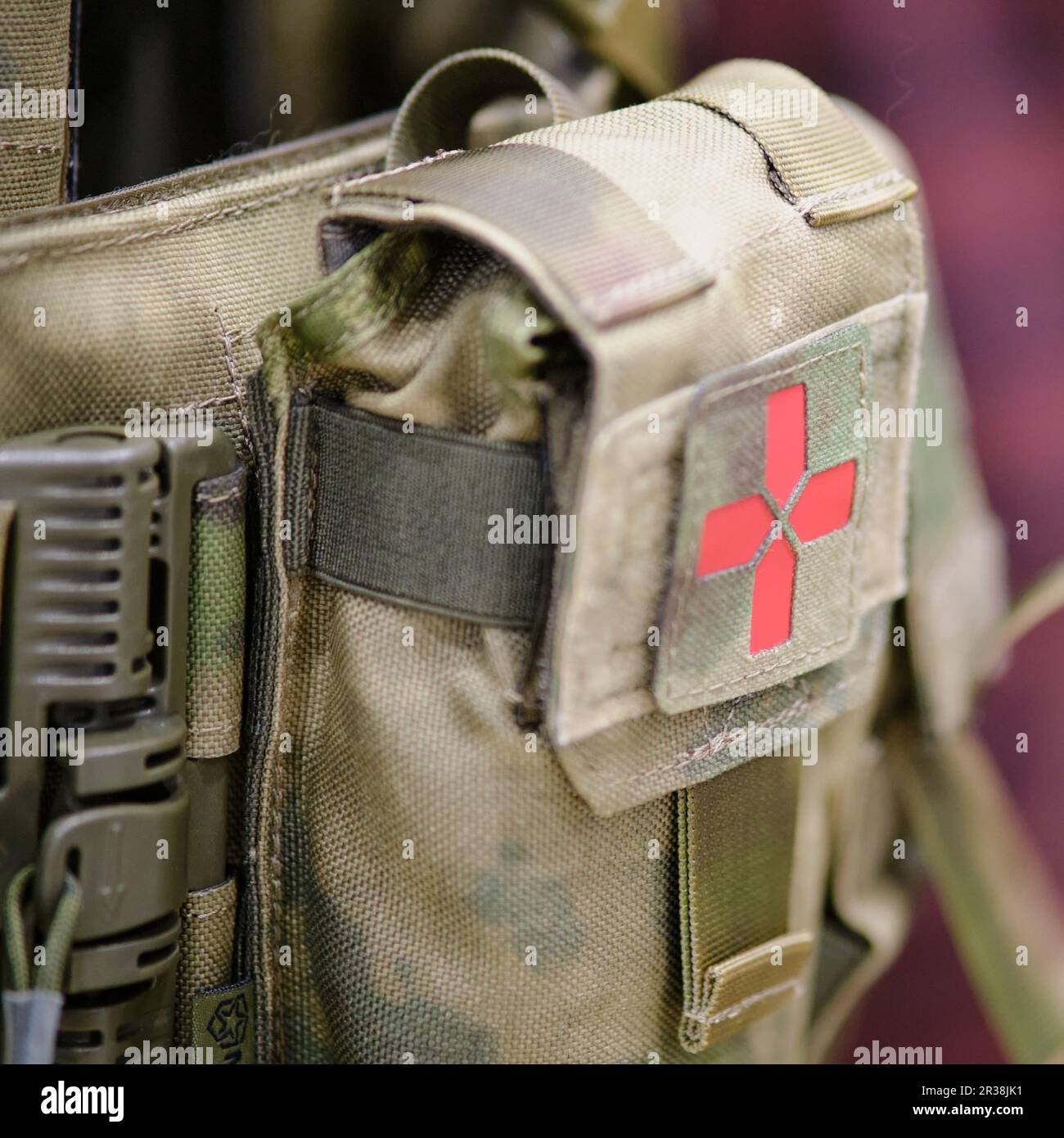 Bags for medical items and doctor's equipment. Army pouches and a ...