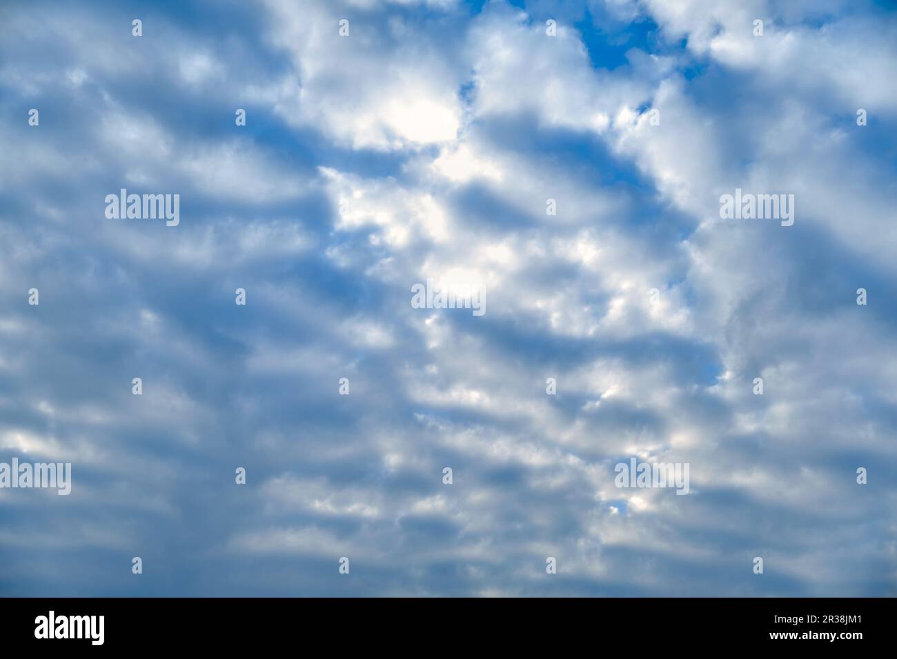 Dark clouds in a dramatic sky. Storm clouds of deep blue color Stock ...