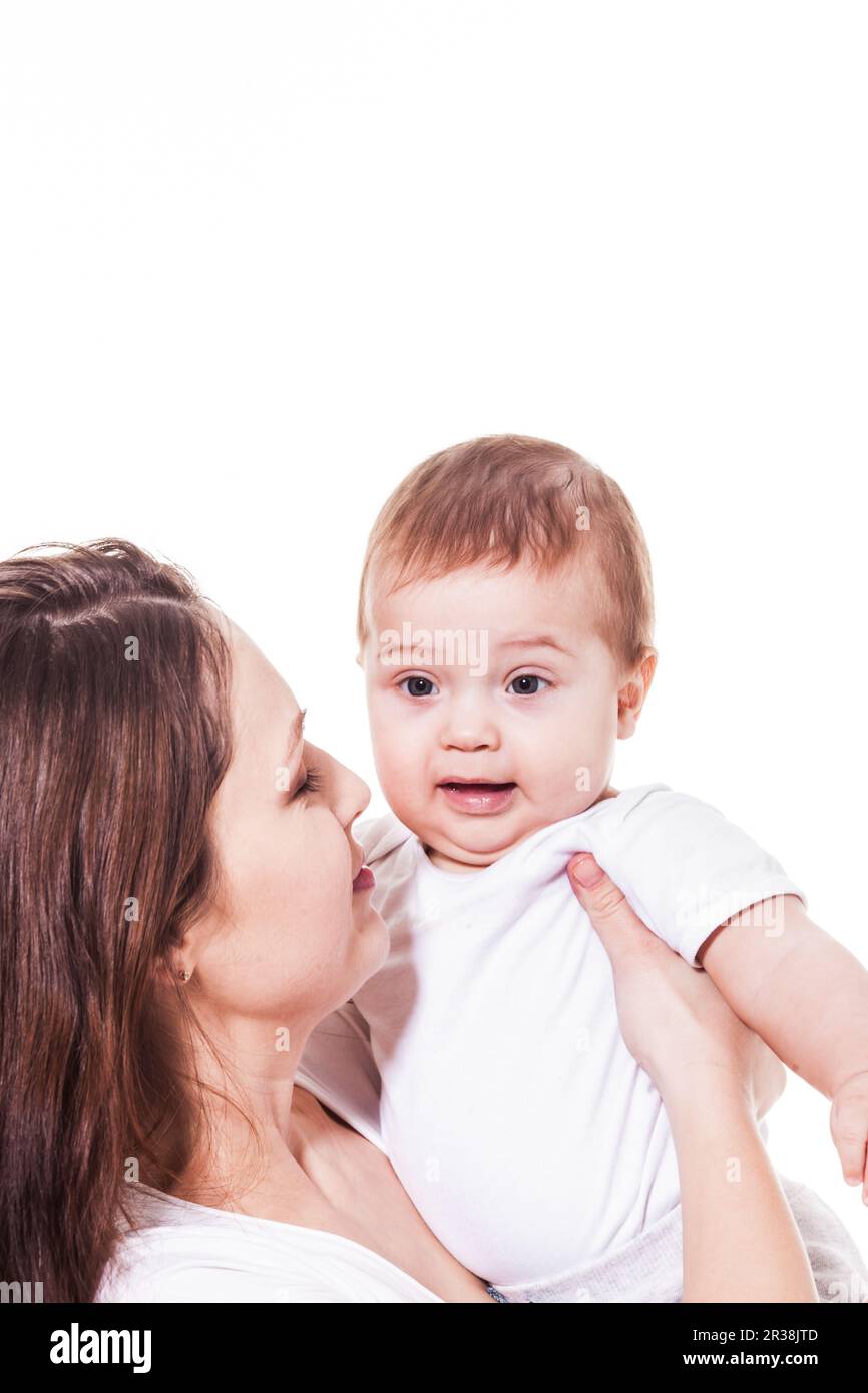 Son and mother are surprised hi-res stock photography and images - Alamy