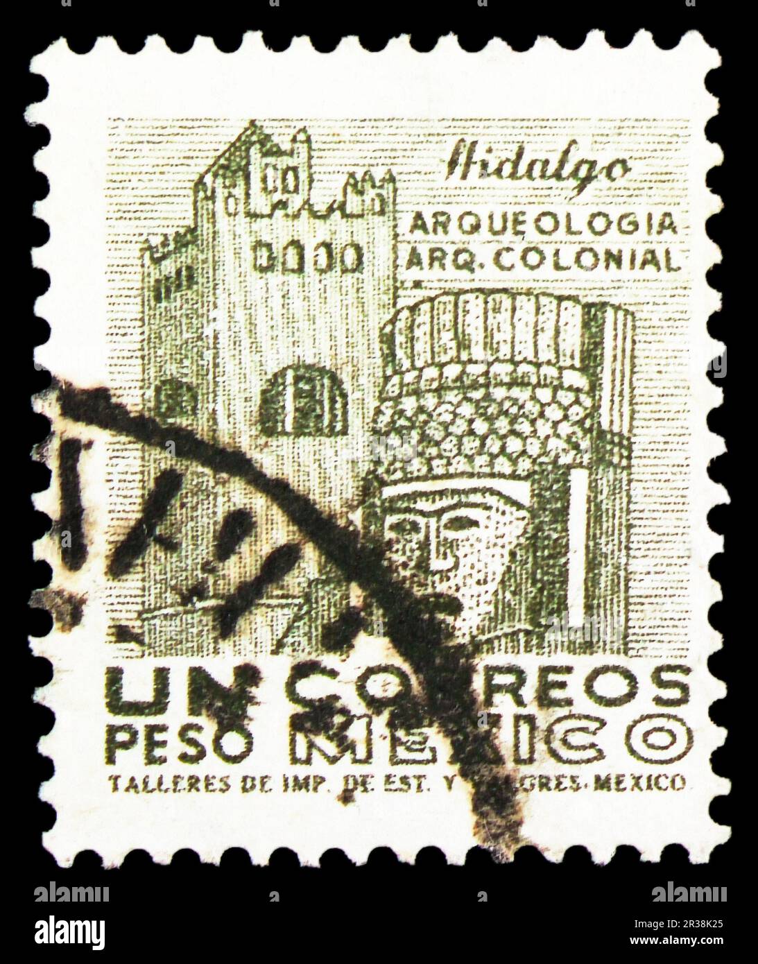 MOSCOW, RUSSIA - MAY 18, 2023: Postage stamp printed in Mexico shows ...